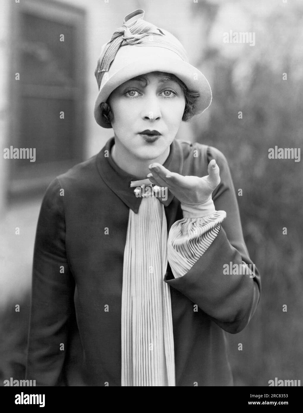 Hollywood, California: c. 1920 Silent film actress Anna Q. Nillson ...