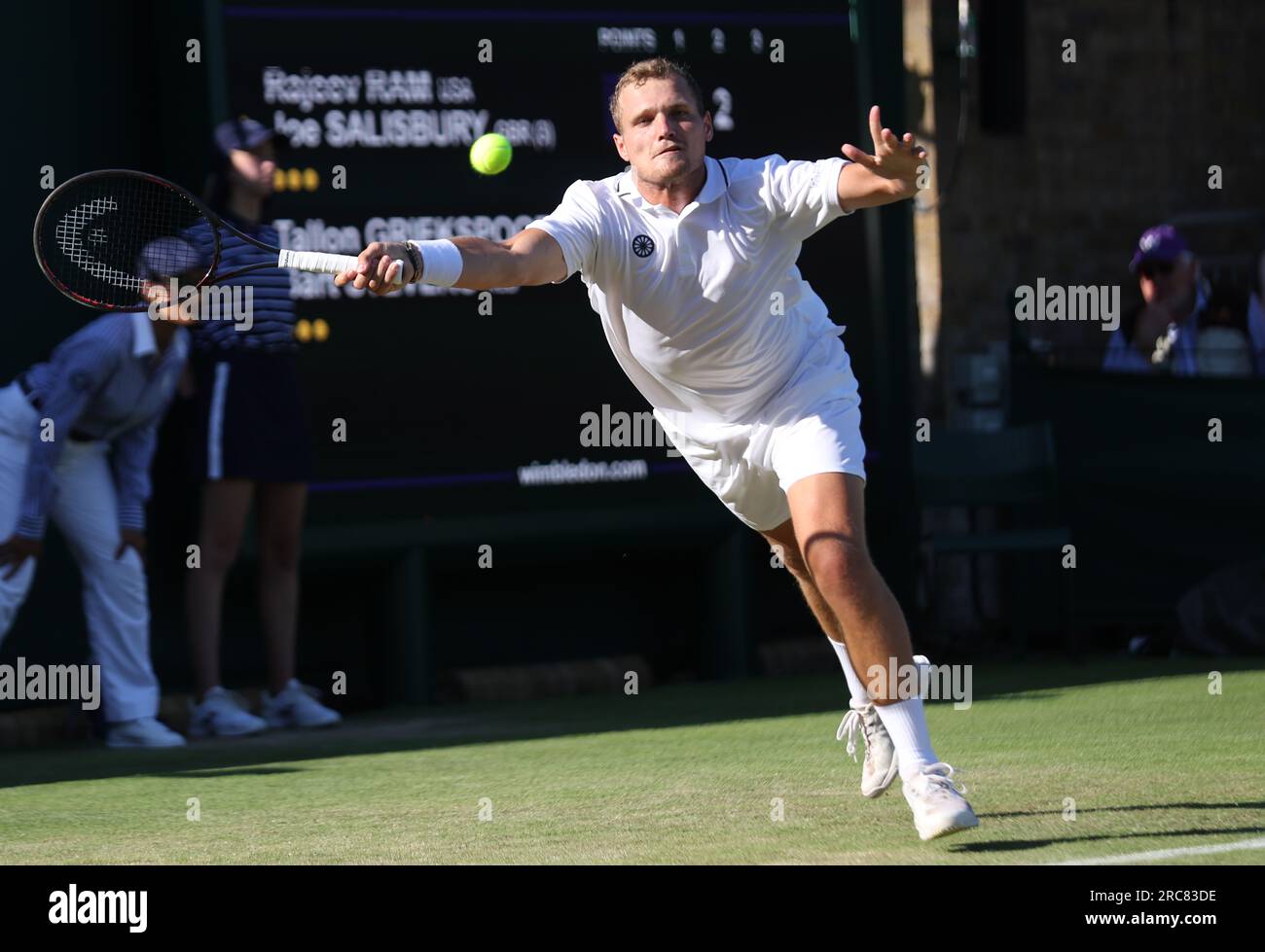 London, UK. 07th July, 2023. Tallon Griekspoor and Bart Stevens of the ...