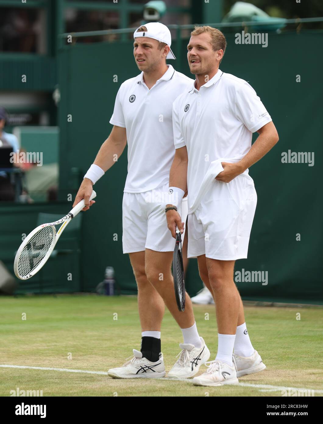 London, UK. 09th July, 2023. Tallon Griekspoor and Bart Stevens of the ...