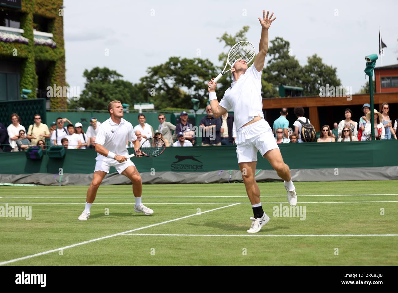 London, UK. 09th July, 2023. Tallon Griekspoor and Bart Stevens of the ...
