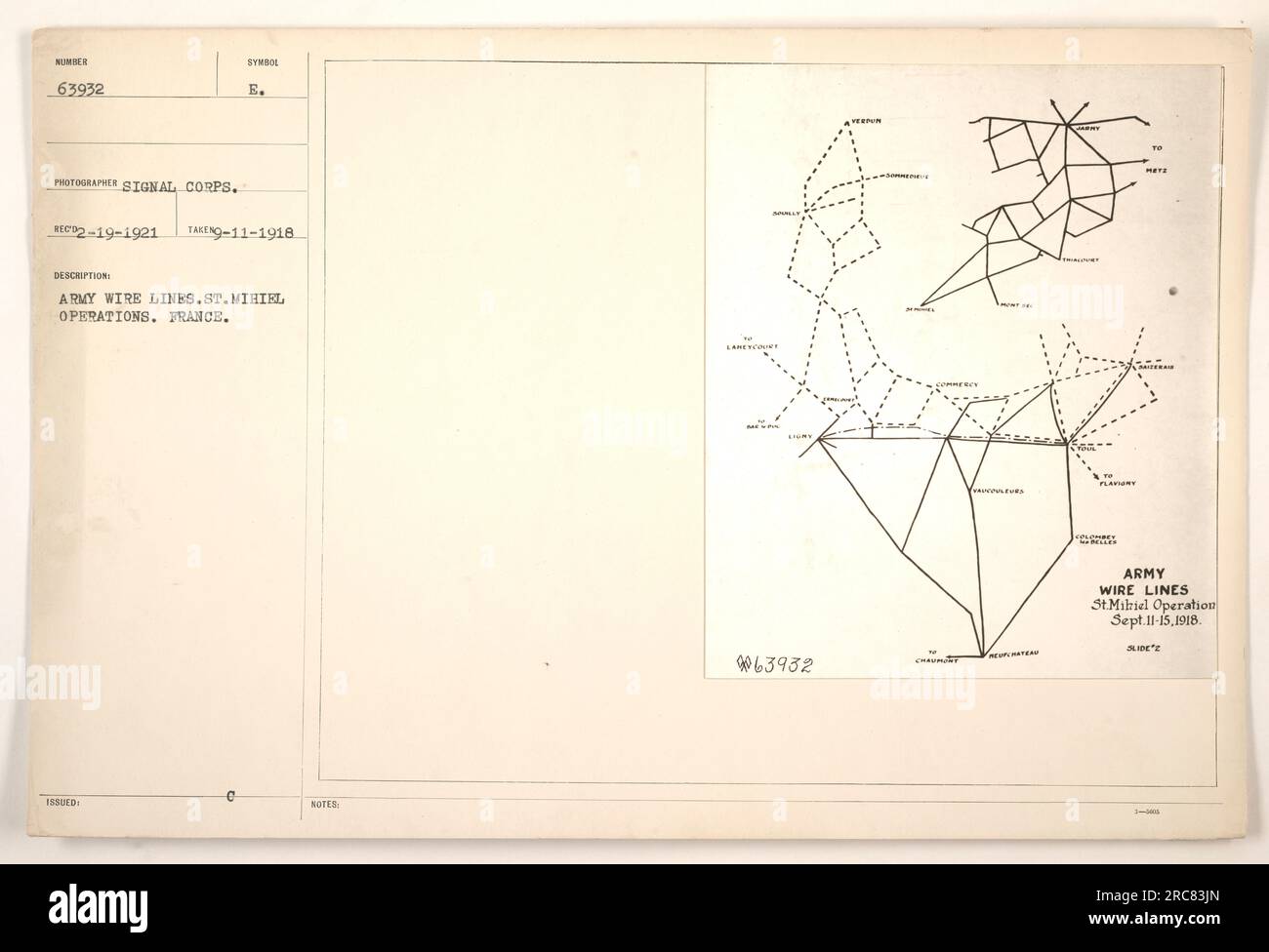 Image of army wire lines during the St. Mihiel Operations in France ...