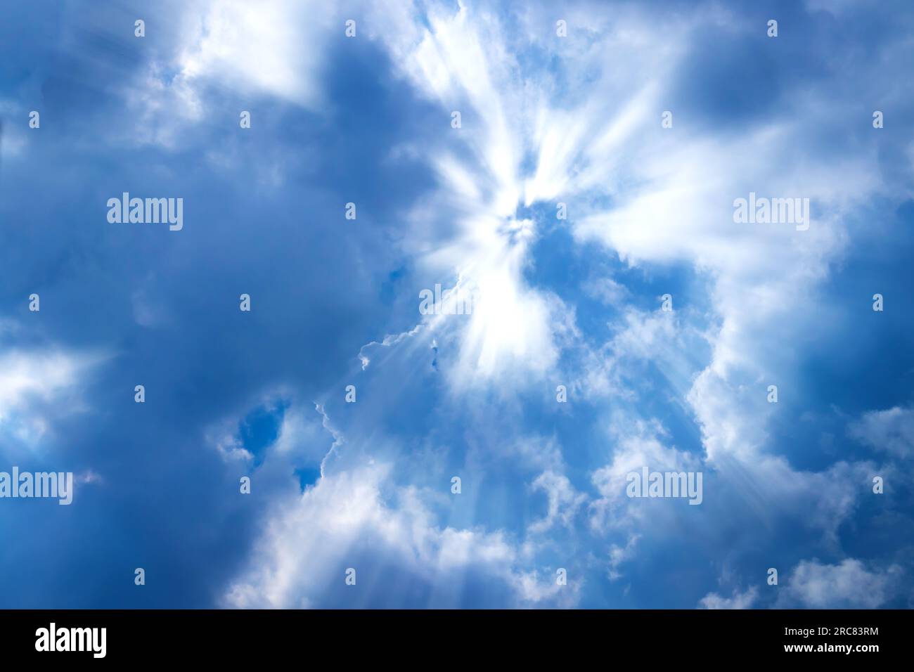 Sunbeam ray light through cloud hi-res stock photography and images - Alamy