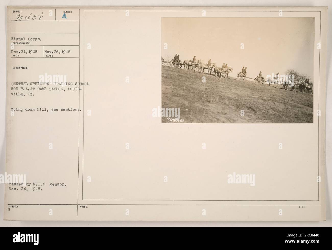 "Soldiers training at Camp Taylor, Louisville, KY. Two sections are ...