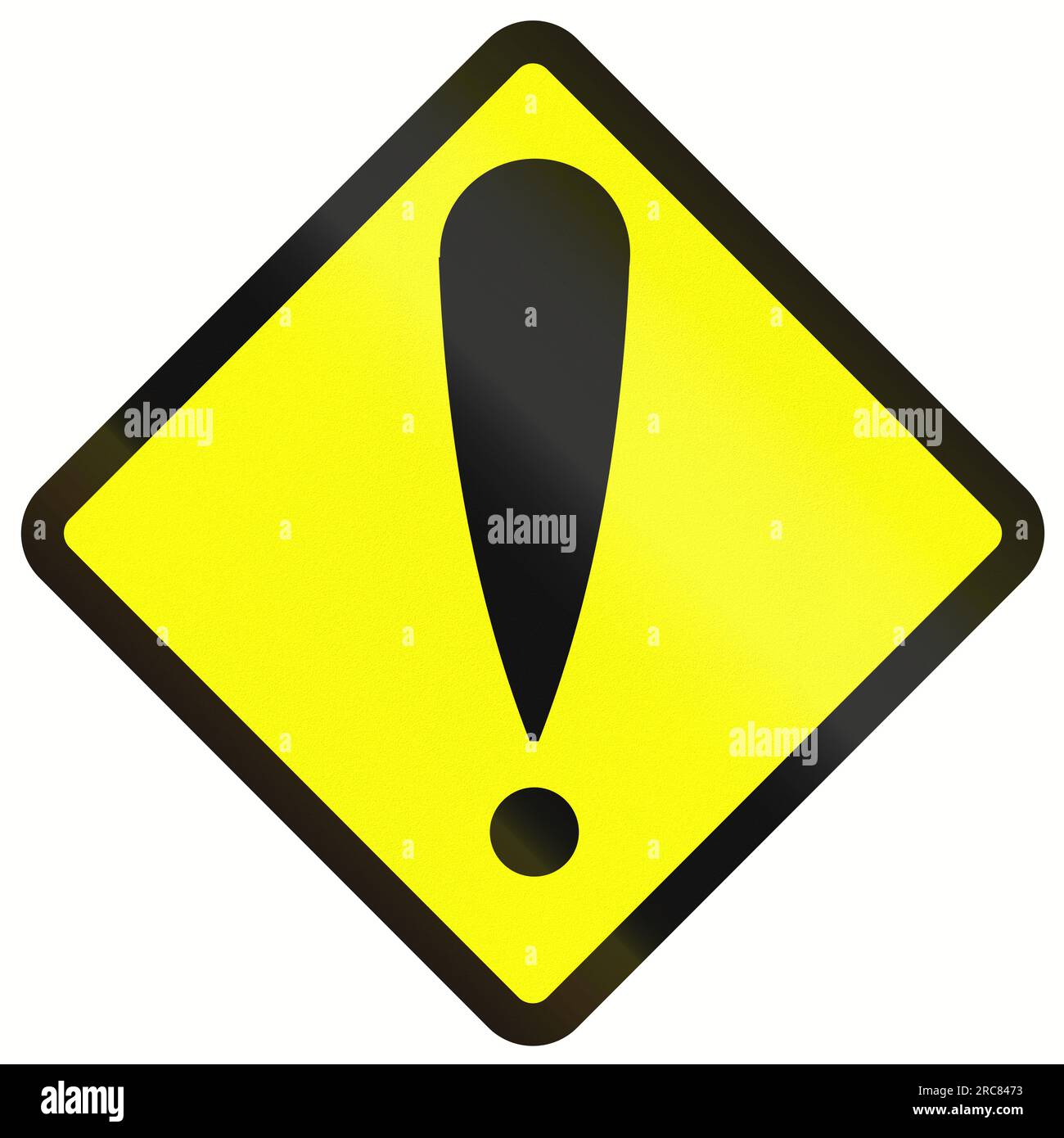 Indonesian road warning sign - General danger Stock Photo - Alamy