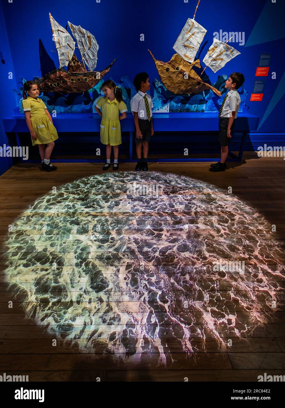 London, UK. 13th July, 2023. Willow ships by st James Catholic Primary ...