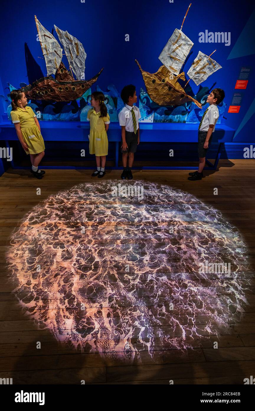 London, UK. 13th July, 2023. Willow ships by st James Catholic Primary ...