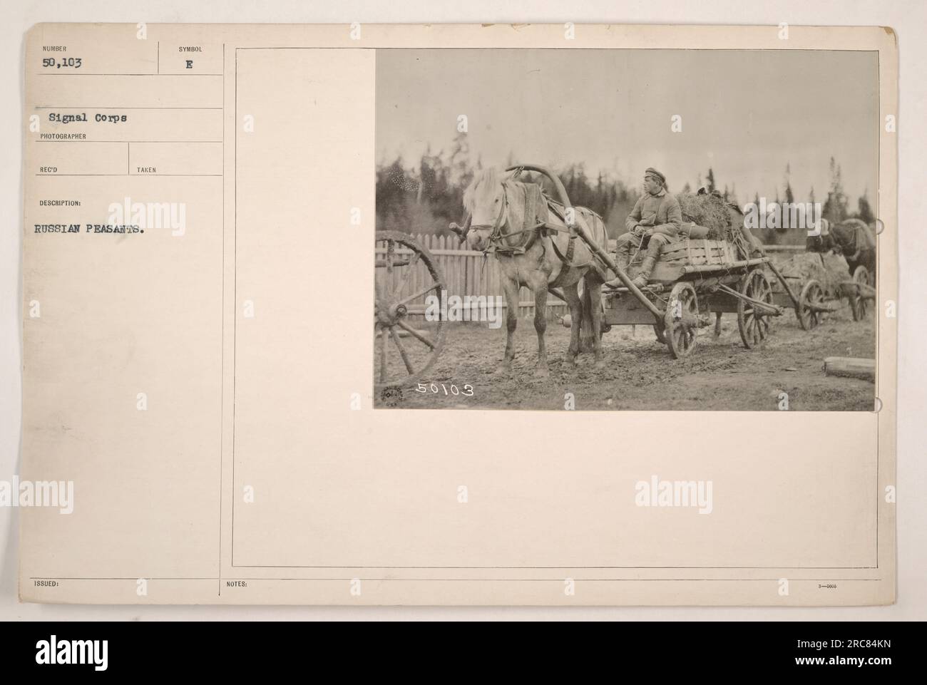 Image of Russian peasants during World War One. This photograph was ...