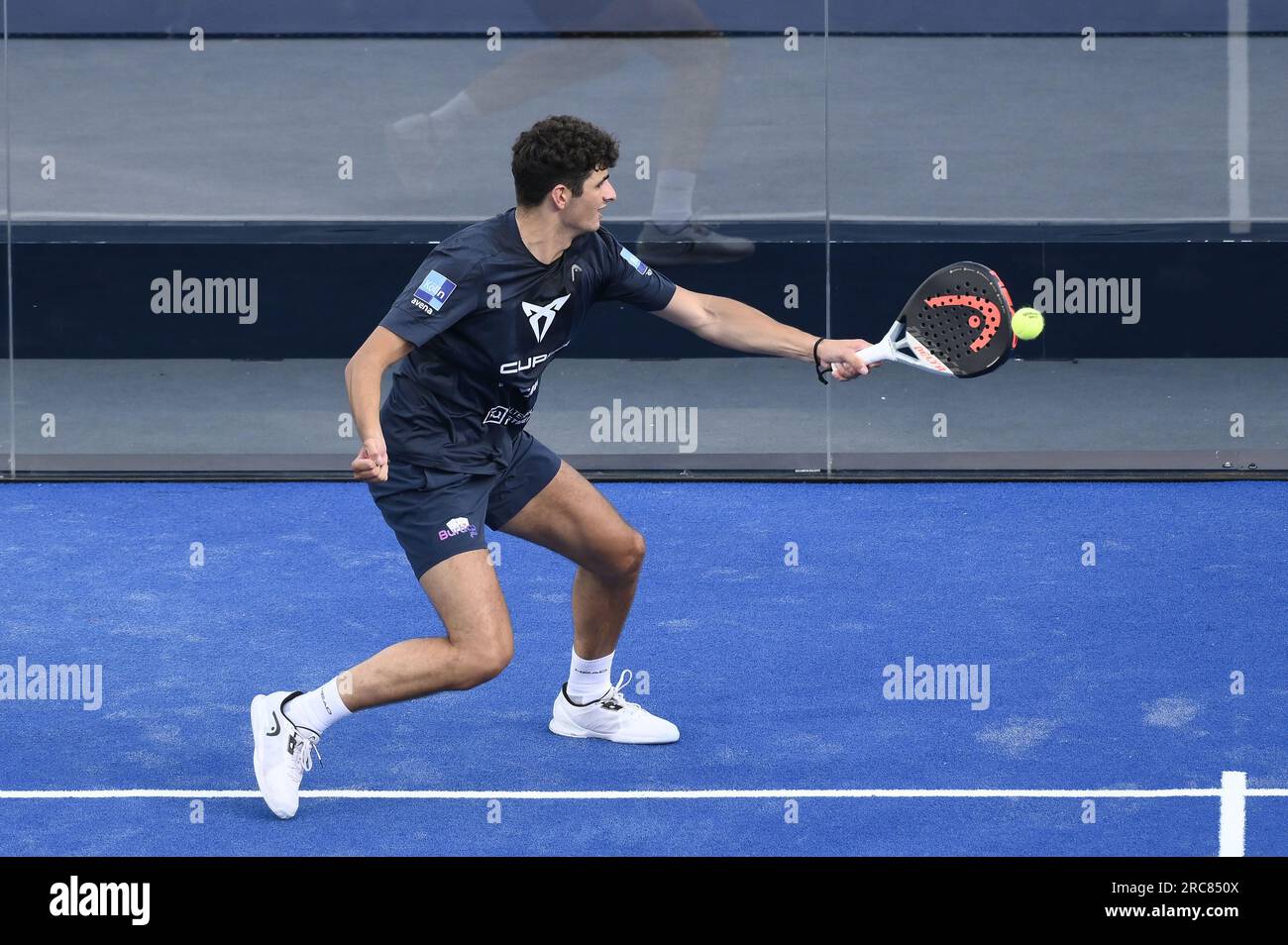 Arturo Coello (ESP) during the R32 of the BNL Italy Major Premier Padel ...