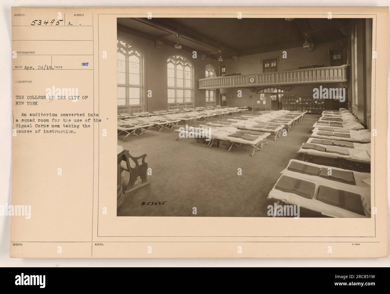 An auditorium at The College of the City of New York was temporarily ...