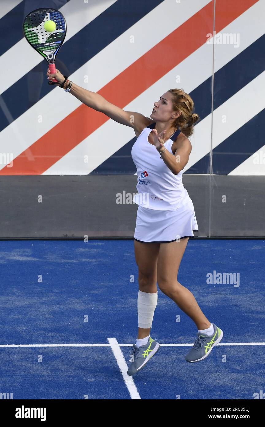 Lorena Alonso (ESP) during the R32 of the BNL Italy Major Premier Padel ...