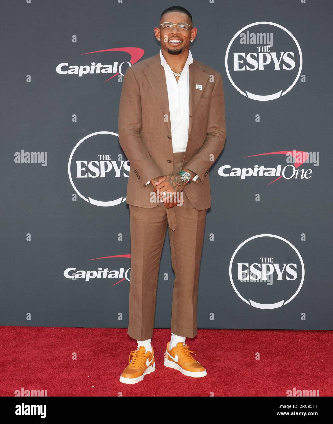 Joe Haden arrives at The 2023 ESPY Awards held at the Dolby Theatre in ...