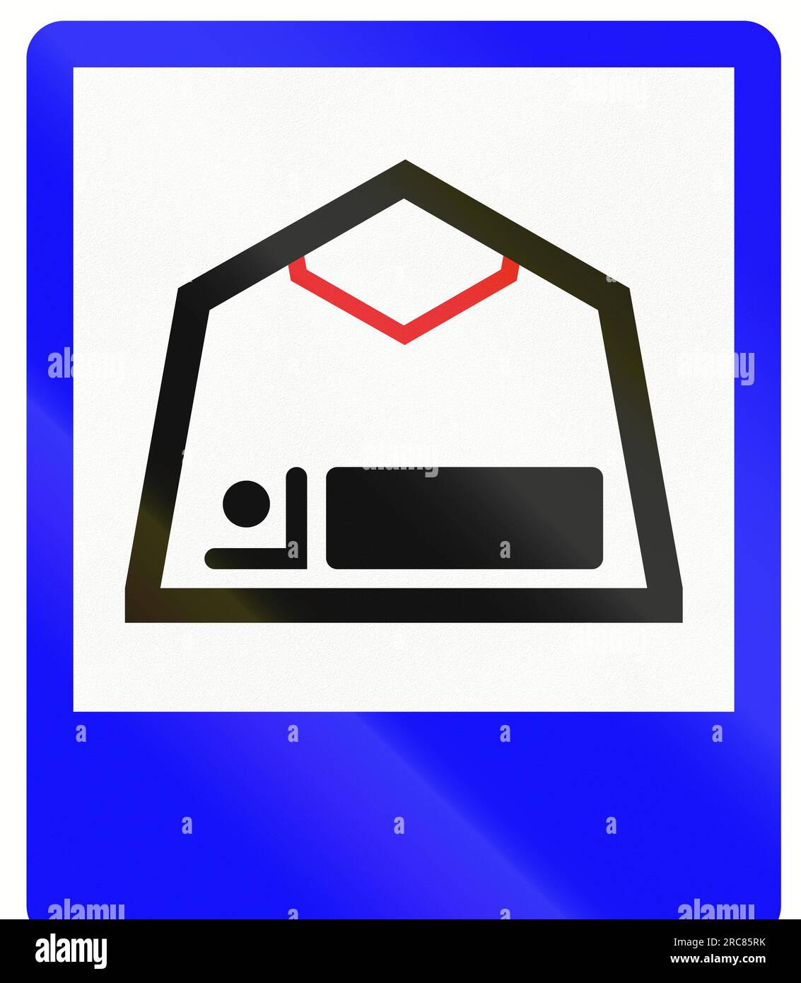 Road sign In Indonesia - Refugee camp Stock Photo - Alamy