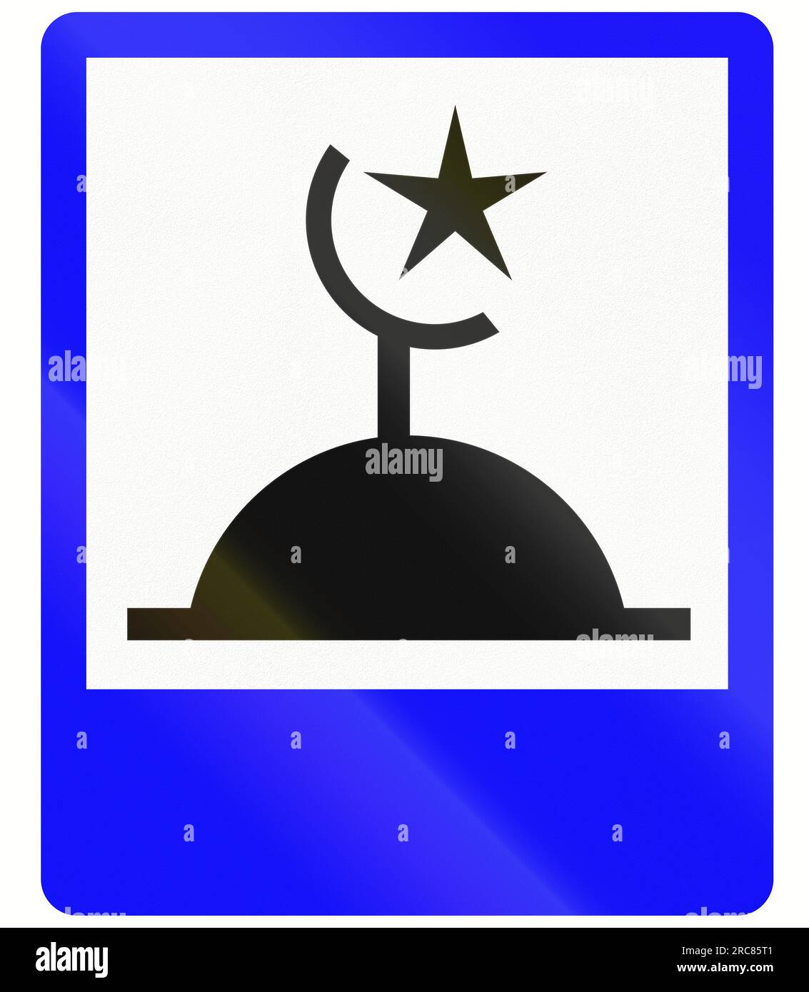 An Indonesian road sign - Mosque services Stock Photo - Alamy