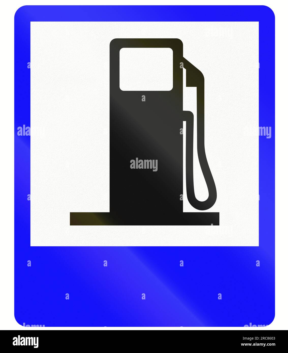 An Indonesian road sign - Filling station Stock Photo - Alamy