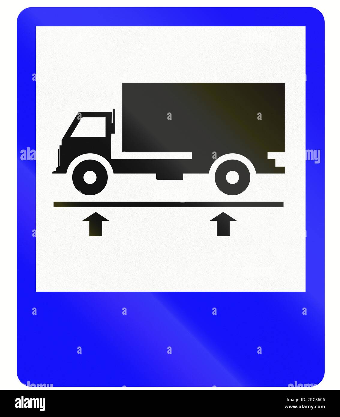 A road sign in Indonesia - Weigh station Stock Photo - Alamy