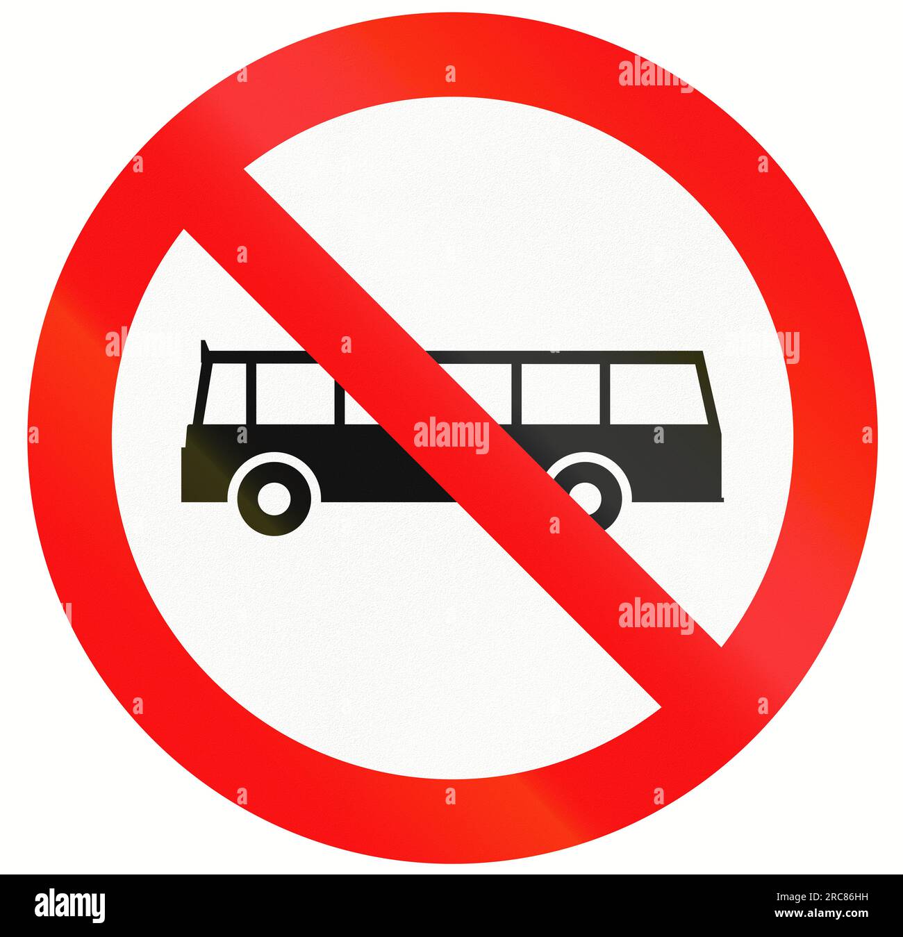 Road sign in Indonesia - No buses Stock Photo - Alamy
