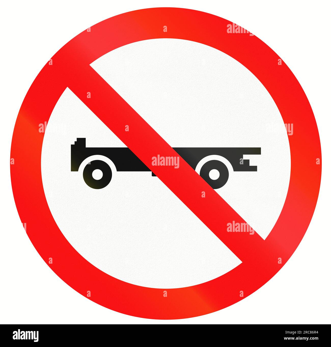 Road sign in Indonesia - No combination vehicles or vehicles hauling ...