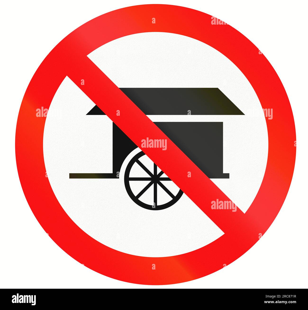 Prohibitory road sign in Cut Out Stock Images & Pictures - Alamy