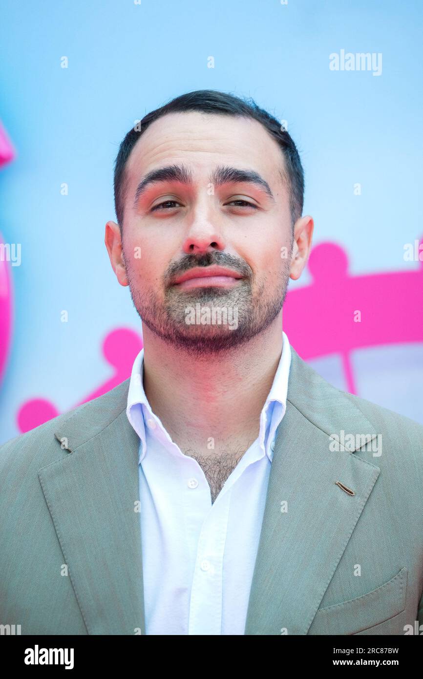 London, UK. Jamie Demetriou photographed attending the European ...