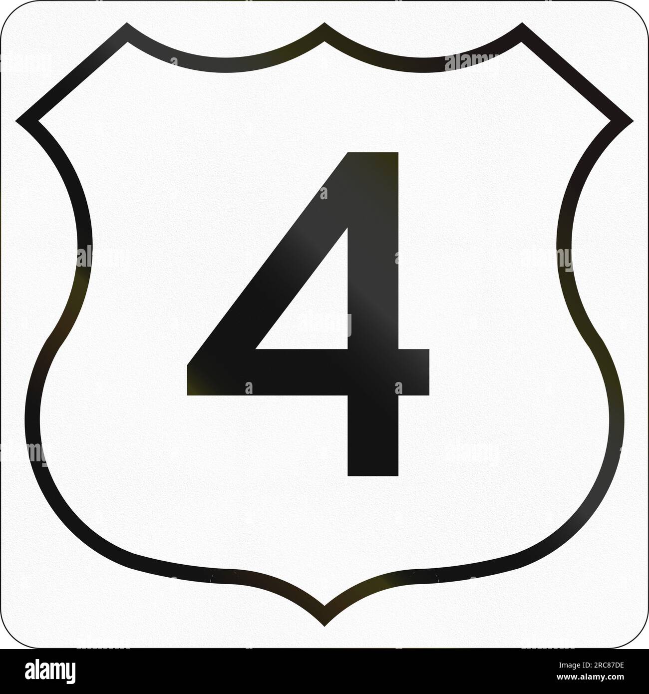 Route marker for Nova Scotia trunk highway number 4 Stock Photo - Alamy