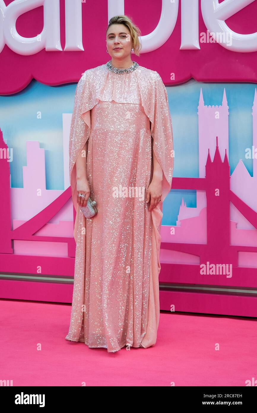 London, UK. Greta Gerwig photographed attending the European Premiere ...