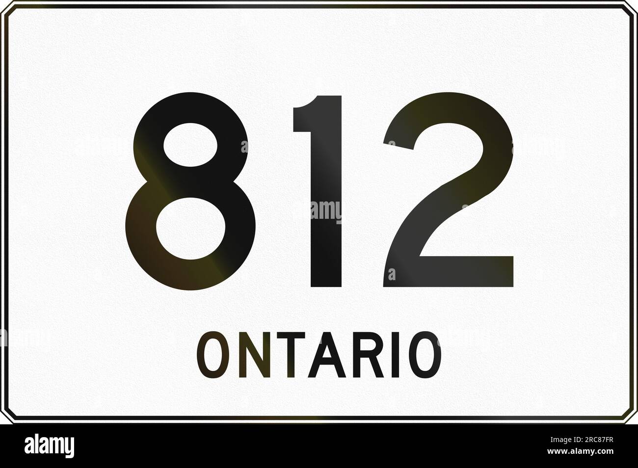 Canadian highway sign of Ontario Highway number 812 Stock Photo - Alamy