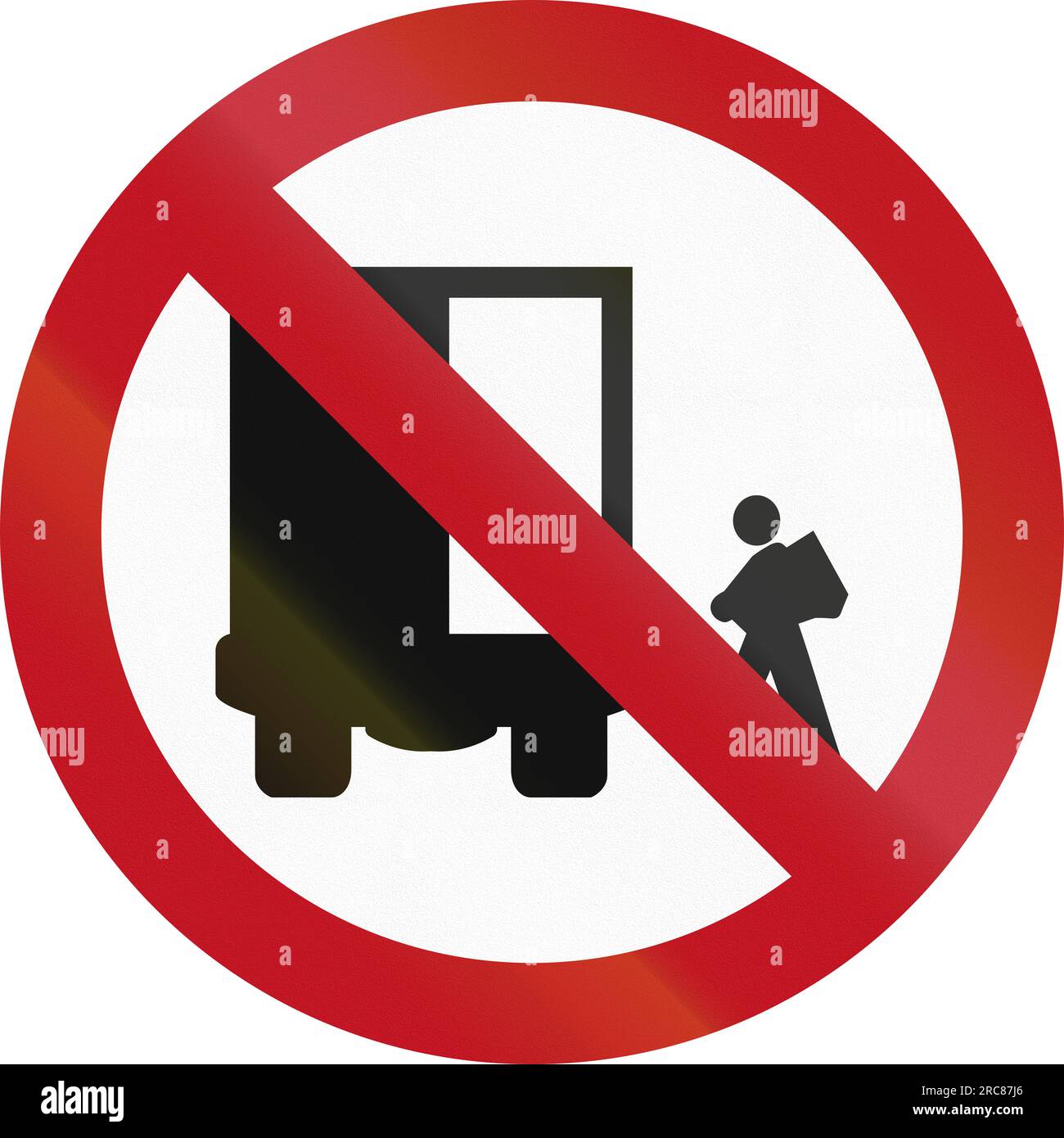 Loading prohibition sign hi-res stock photography and images - Alamy