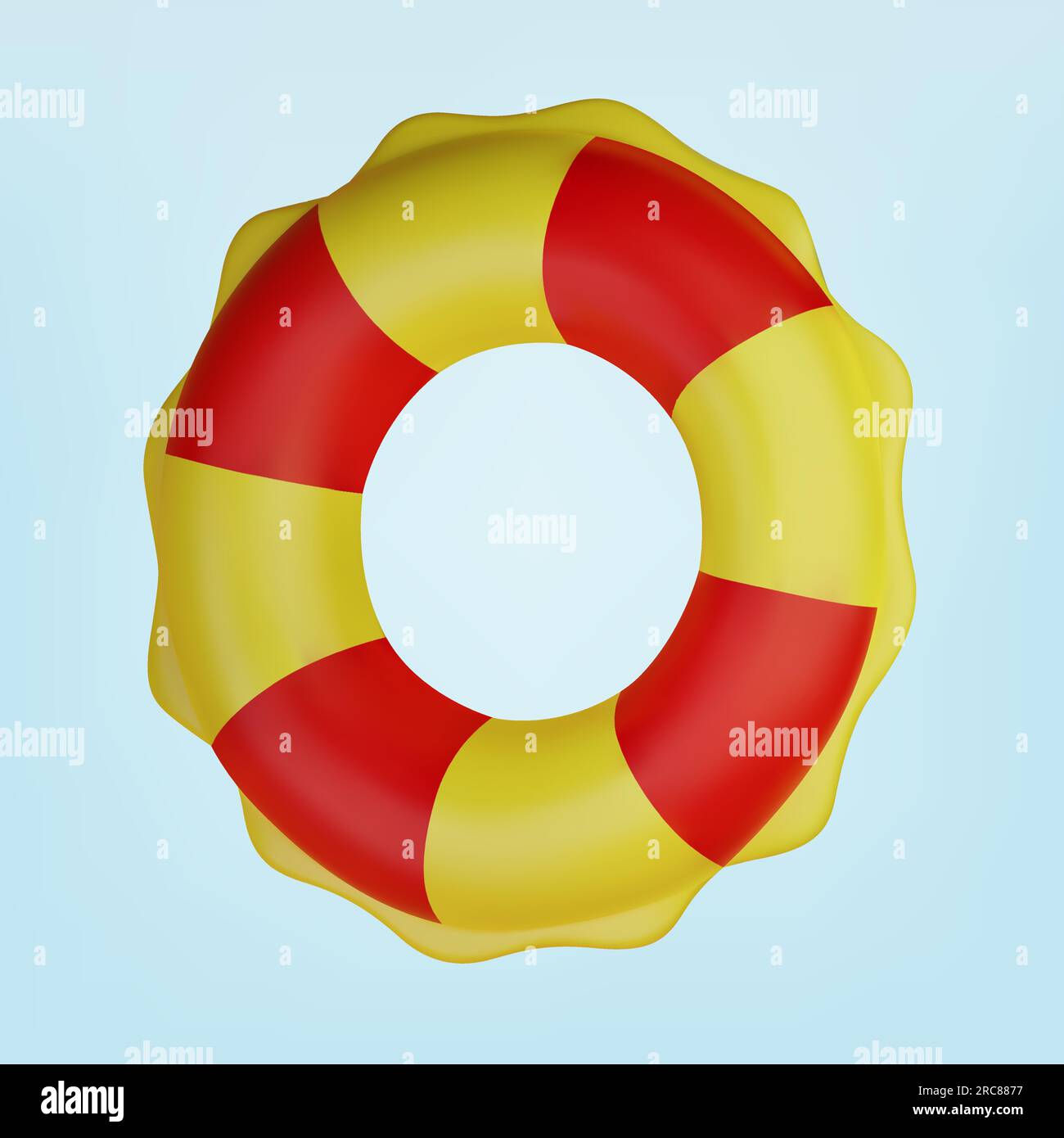 3D Rubber ring isolated on white background. Vector illustration Stock ...