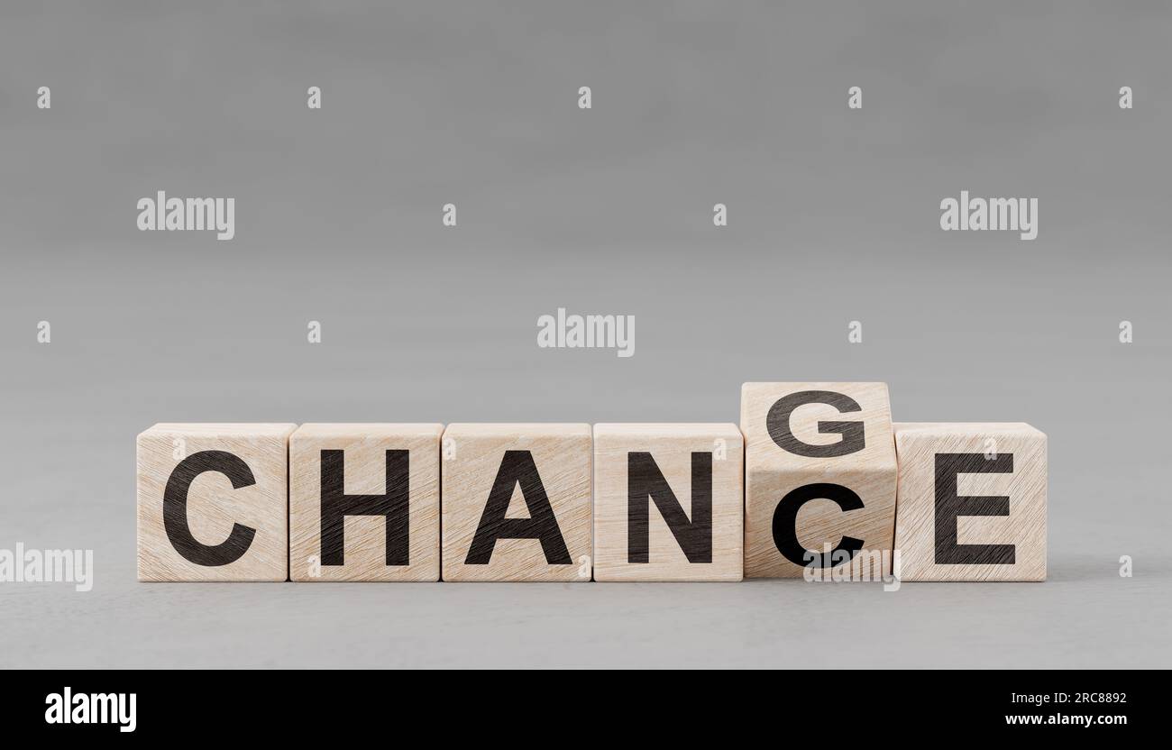 Business chance. New chance icon on wooden cubes. success, strategy ...