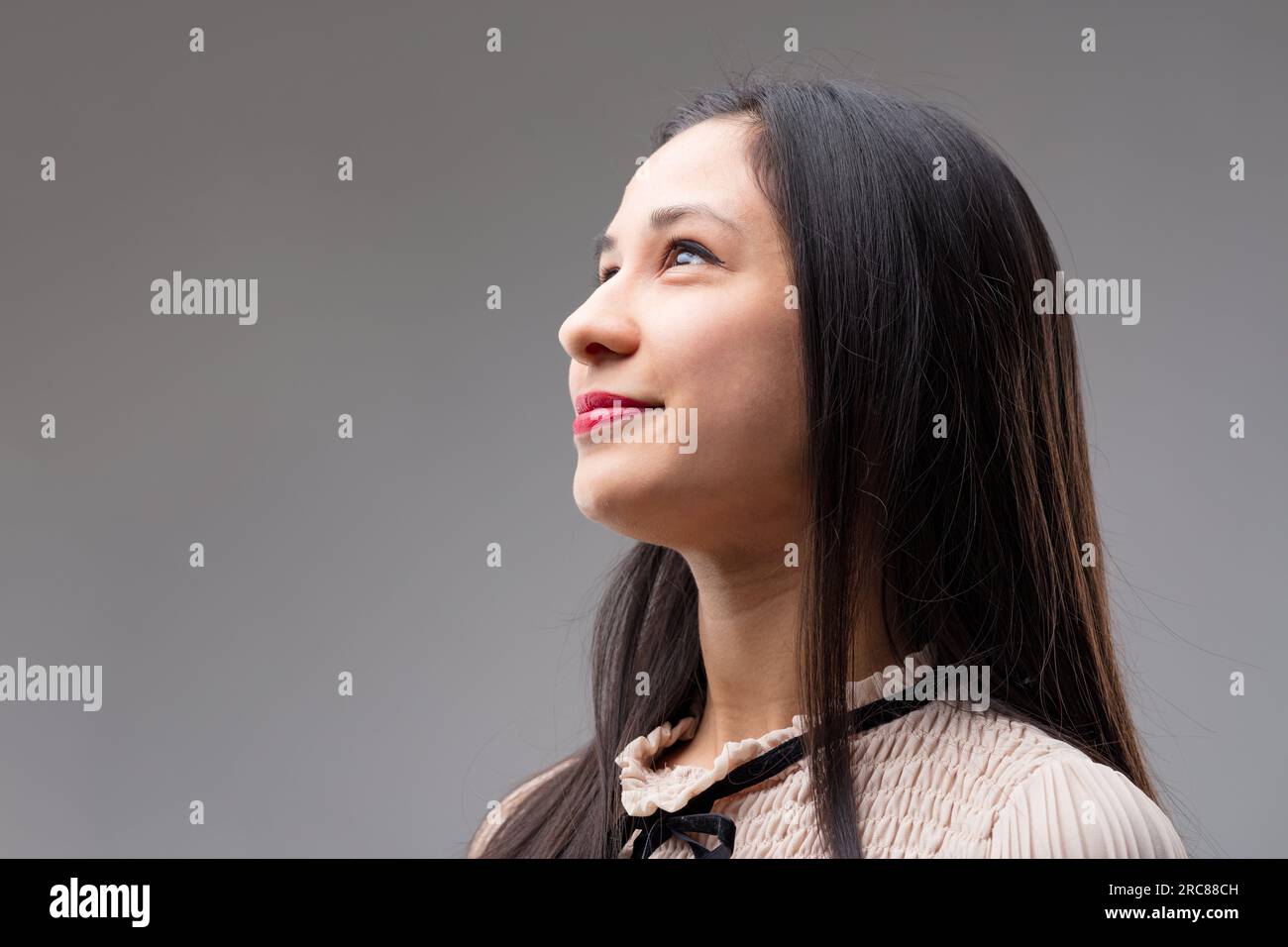 Close up profile filipino young hi-res stock photography and images - Alamy