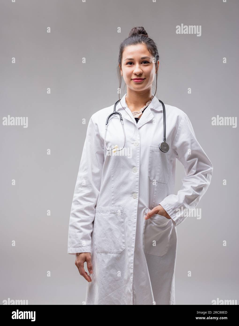 Young East Asian woman is a medical doctor. After years of medical ...