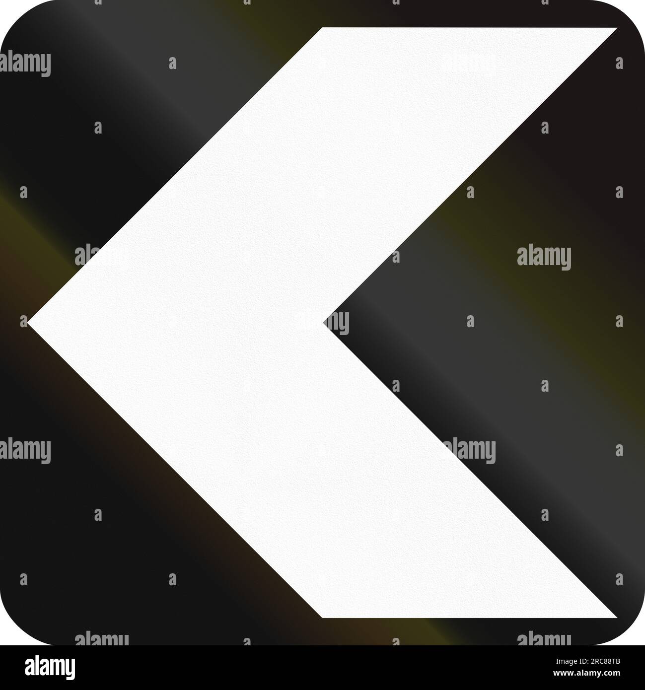 Australian chevron alignment pointing to the left Stock Photo - Alamy