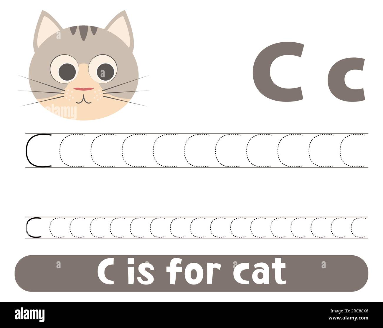 Tracing worksheet Cut Out Stock Images & Pictures - Alamy