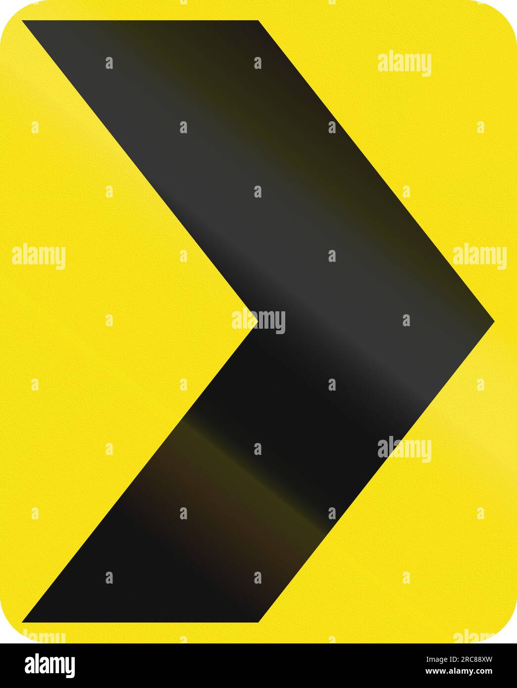 Australian chevron alignment pointing to the left Stock Photo - Alamy