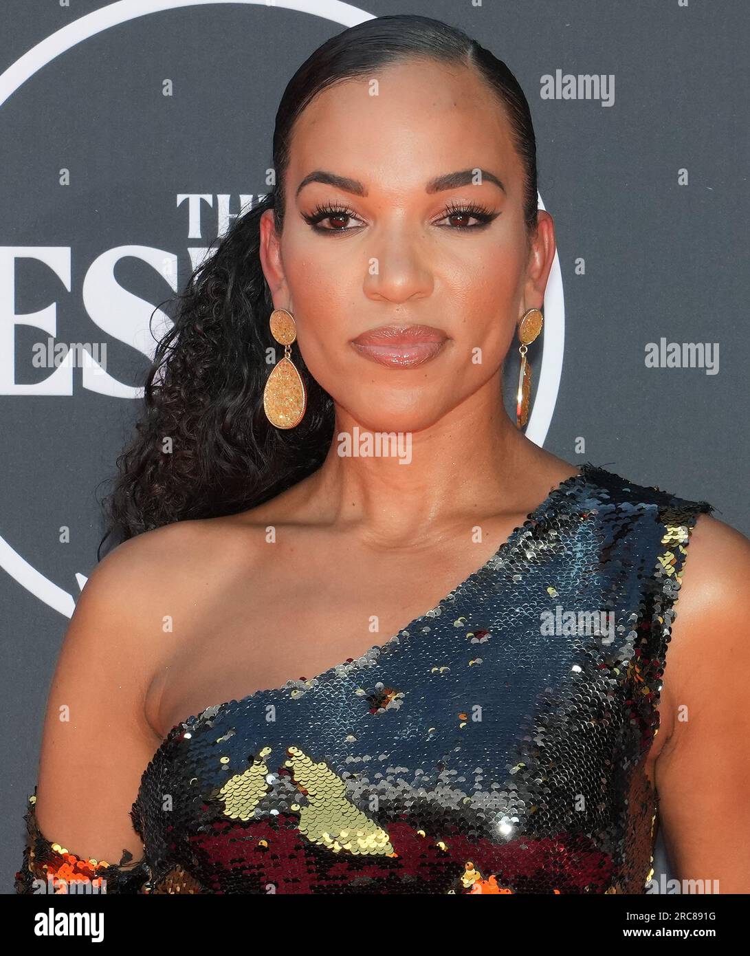 MJ Acosta-Ruiz arrives at The 2023 ESPY Awards held at the Dolby ...
