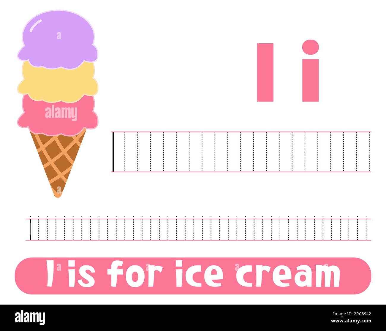 Alphabet tracing line hi-res stock photography and images - Alamy