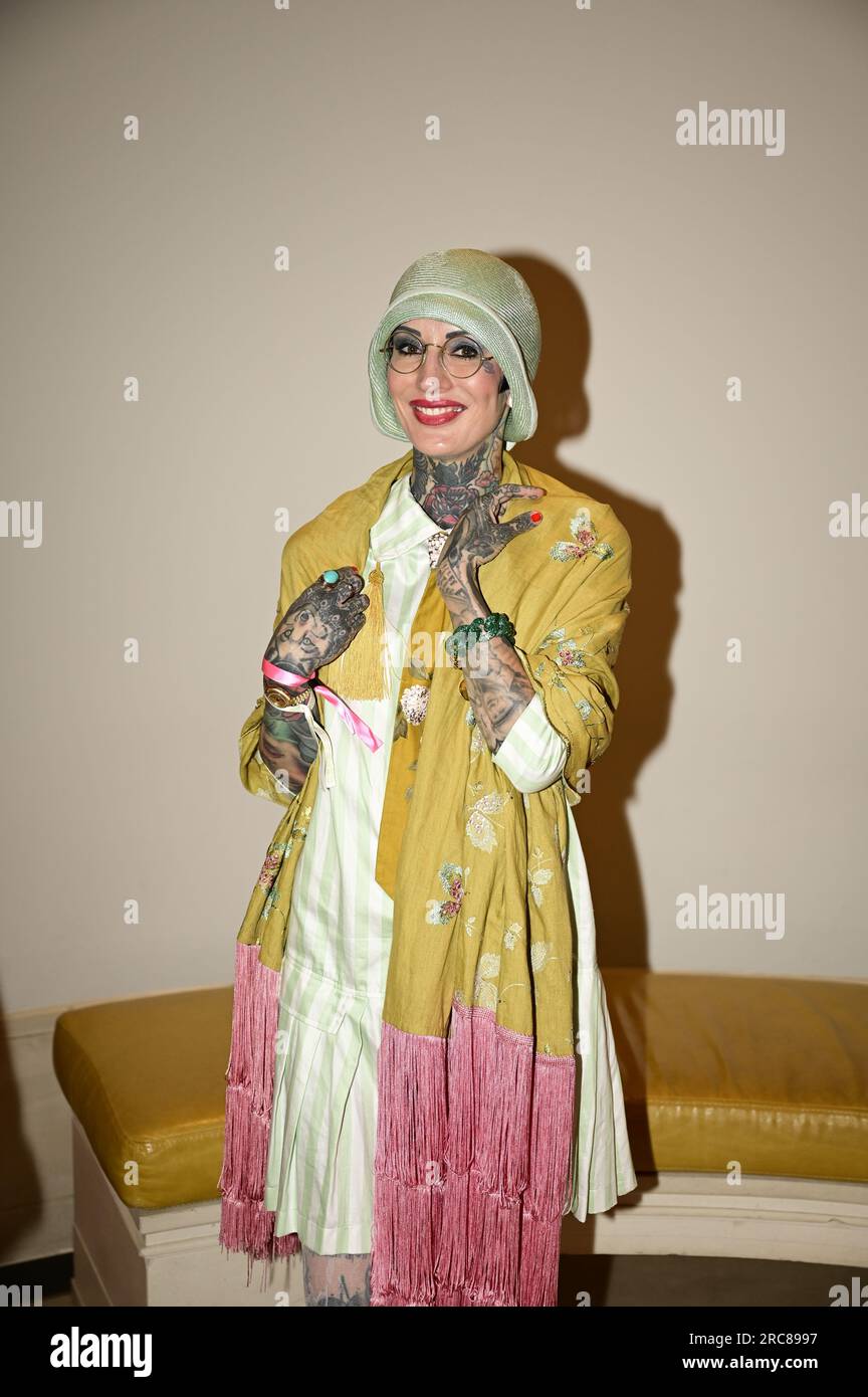 Sarah Settgast bei der Anja Gockel Fashion Show 'Air' auf der Berlin ...