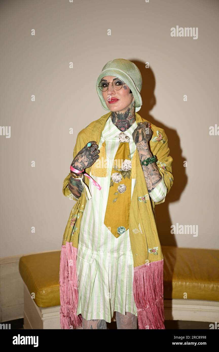 Sarah Settgast bei der Anja Gockel Fashion Show 'Air' auf der Berlin ...