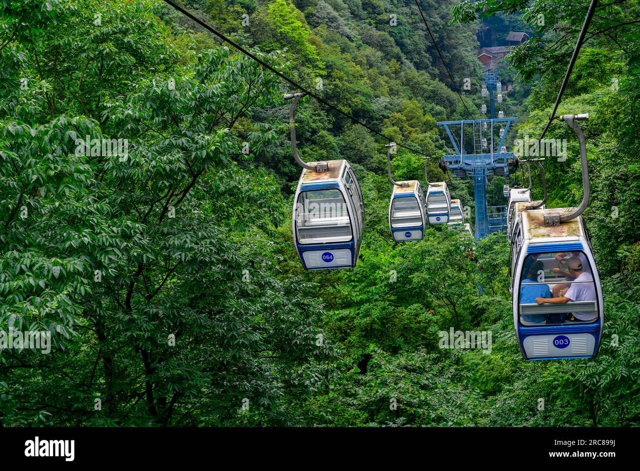 People escape the summer heat at the Black Valley scenic area in ...