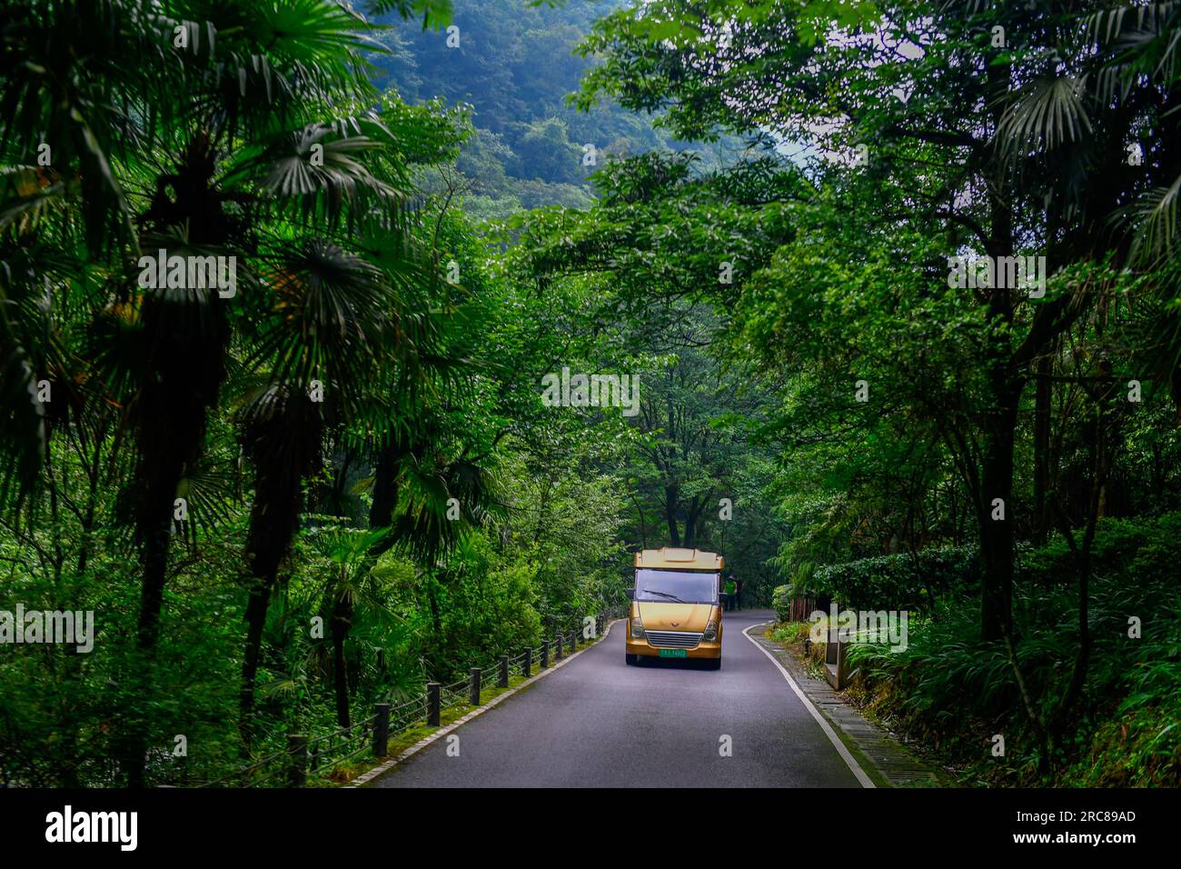 People escape the summer heat at the Black Valley scenic area in ...