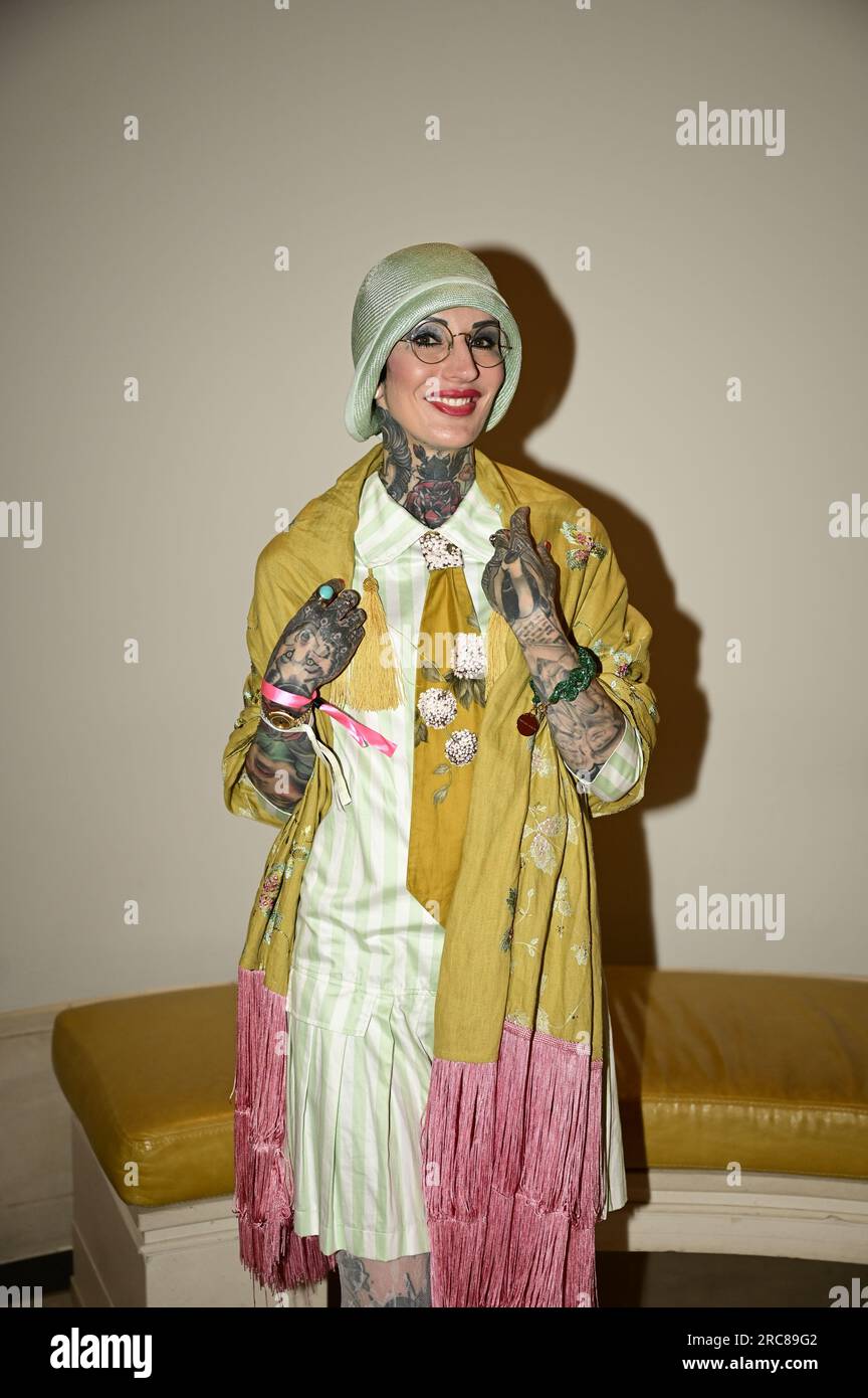 Sarah Settgast bei der Anja Gockel Fashion Show 'Air' auf der Berlin ...