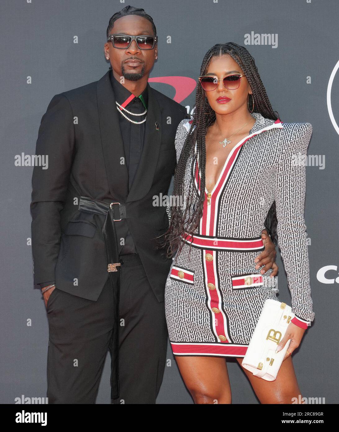 (L-R) Lanny Smith and Bianca Winslow arrives at The 2023 ESPY Awards ...