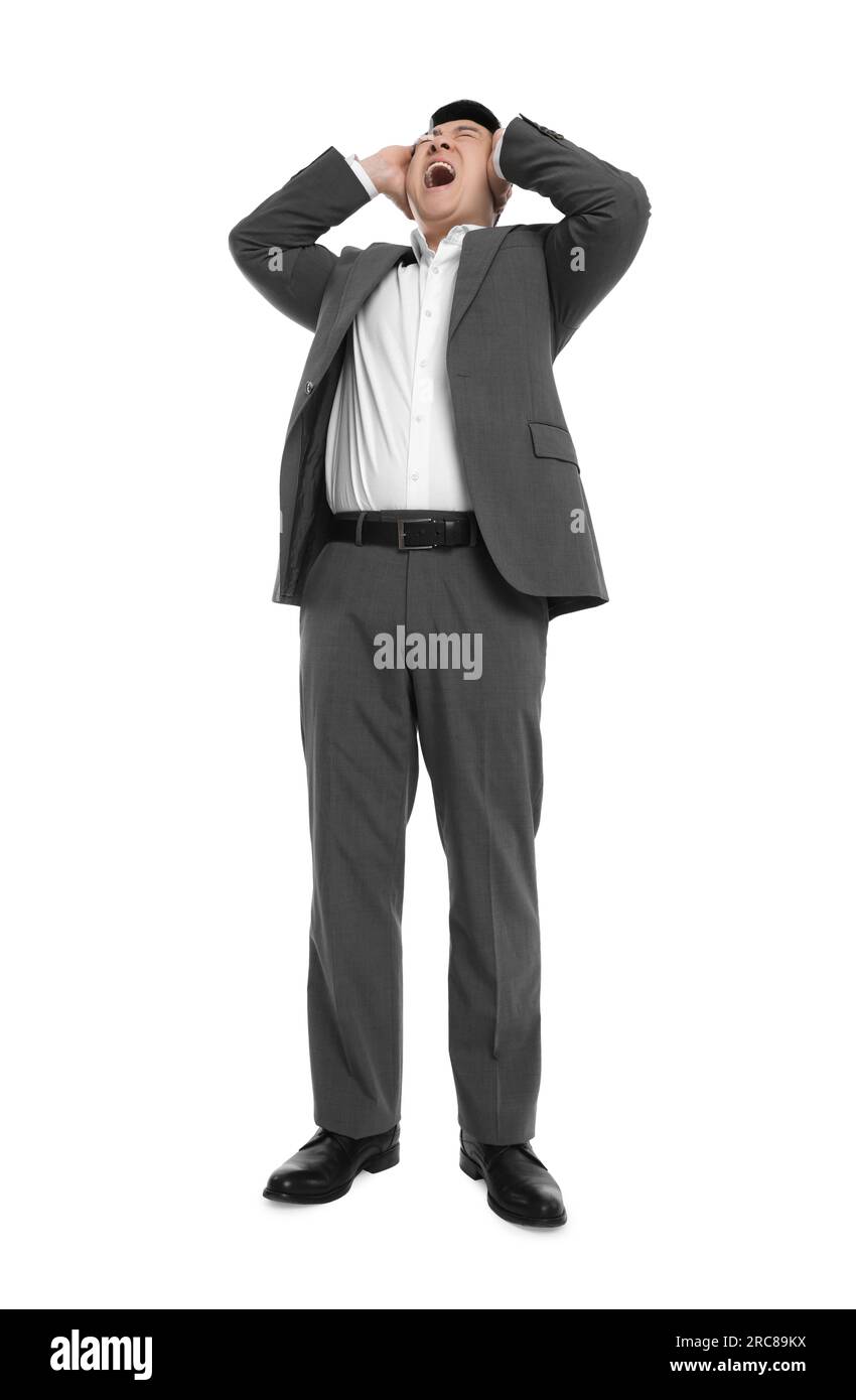 Surprised shouting businessman hi-res stock photography and images - Alamy