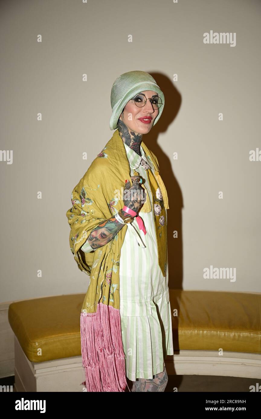 Sarah Settgast bei der Anja Gockel Fashion Show 'Air' auf der Berlin ...