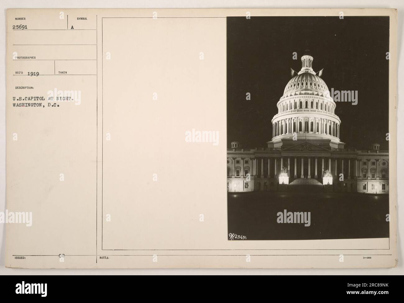 A photograph taken in 1919 by Beco depicts the U.S. Capitol building ...