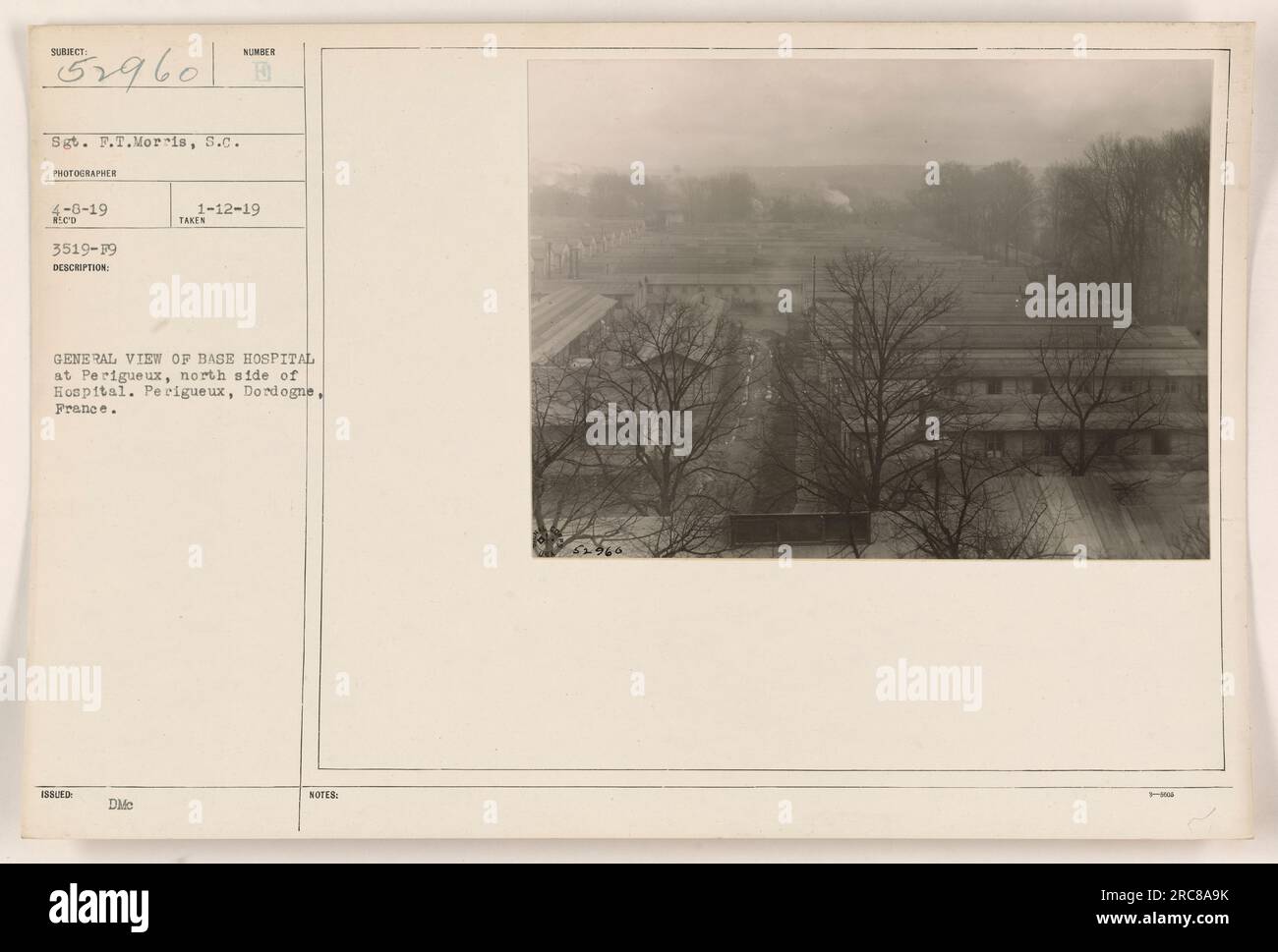 This photograph captures a general view of the Base Hospital at ...