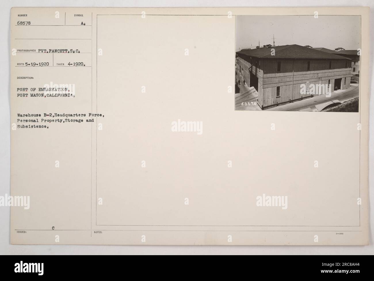 Soldiers loading and storing personal property, storage, and ...