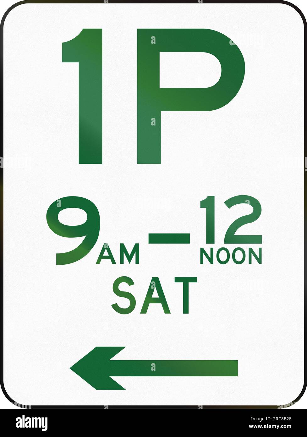 Australian road sign: Parking with time restriction - 1 Hour Stock ...