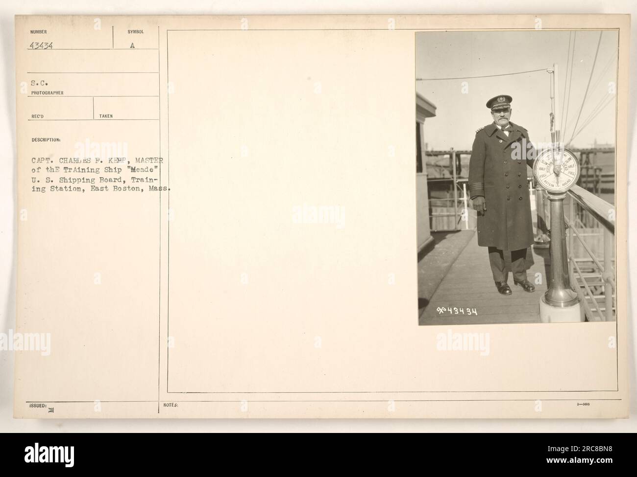 Capt. Charles P. Kerp, master of the training ship "Meade," is pictured ...