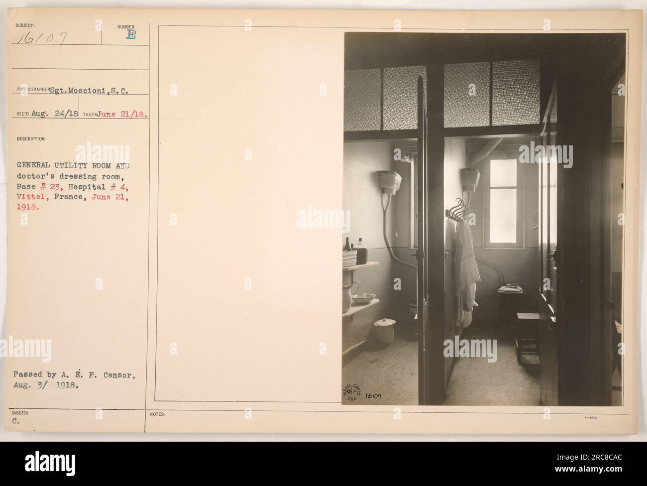 General utility room and doctor's dressing room at Base 23, Hospital #4 ...